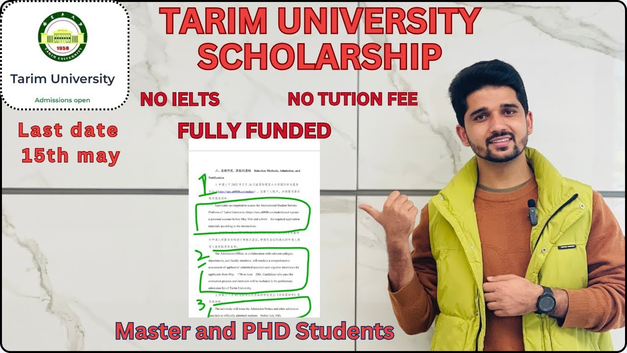 Tarim University Scholarship | Scholarship in China | Free Study - YouTube