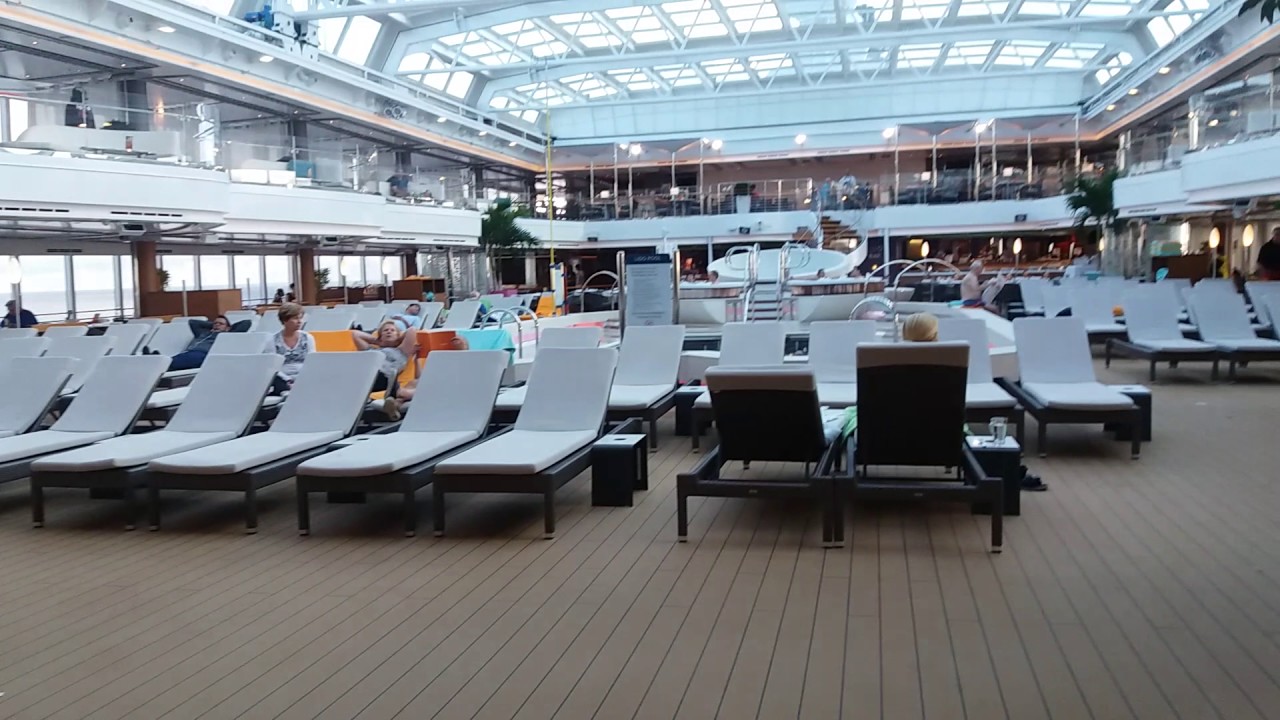MS Koningsdam Lido & Panorama Deck - YouTube
