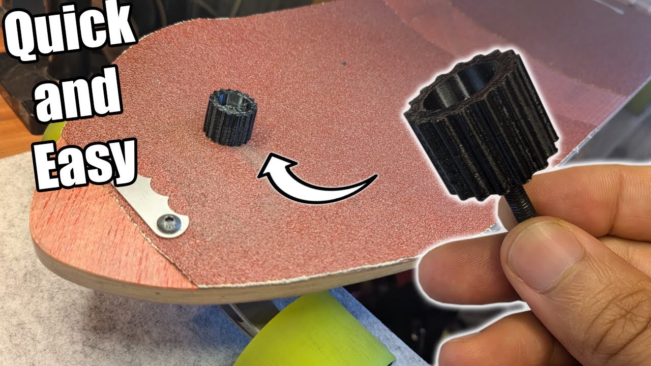 Design your own Footstop for Longboarding - Tutorial for Downhill and ...