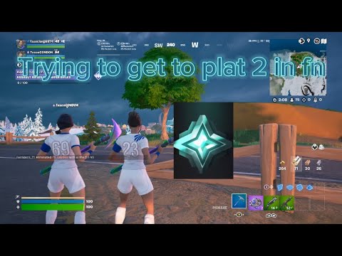 Trying to get to plat 2 in fn - YouTube