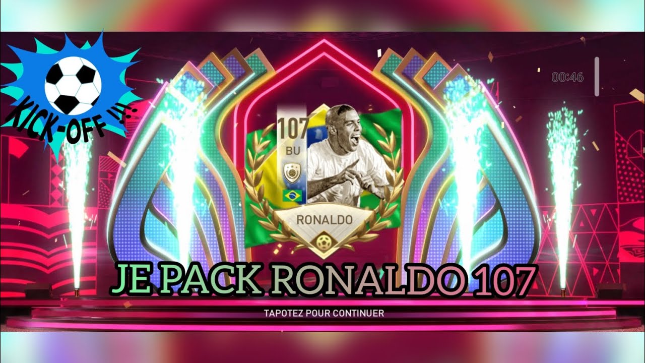 FIFA MOBILE JE PACK RONALDO 107 !!! (Gros rage en fin de vidéo à ne pas ...
