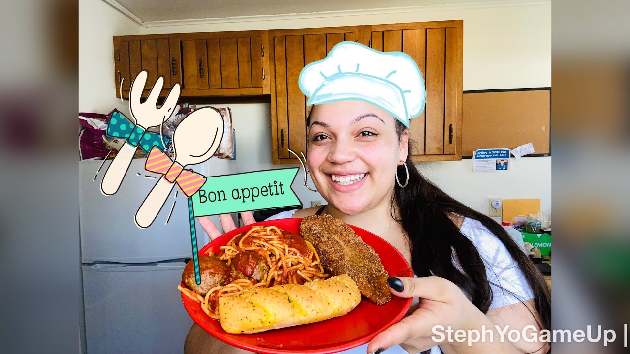 Cooking With Steph - Spaghetti & Cajun Catfish - YouTube