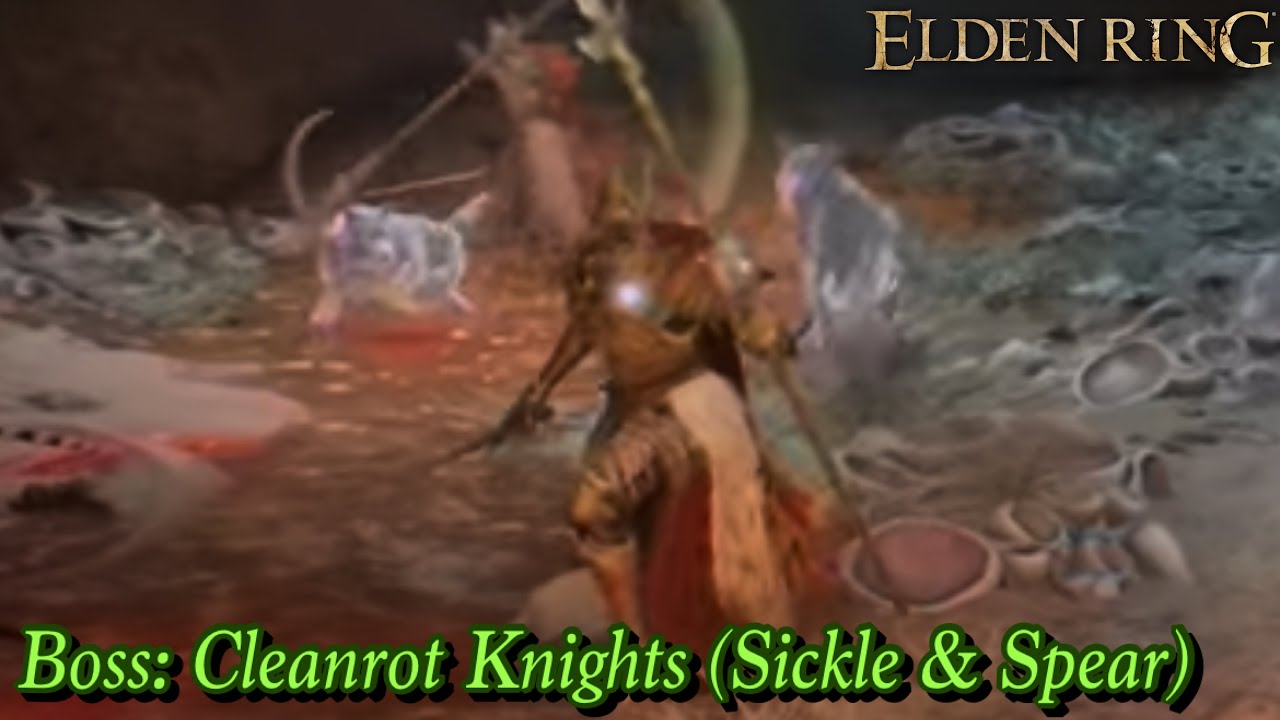 ELDEN RING - Cleanrot Knights (Sickle & Spear) Optional Boss Fight ...