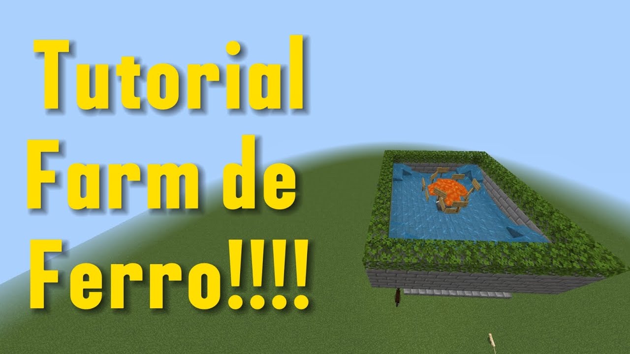 Tutorial de como fazer uma farm de ferro Minecraft Bedrock! - YouTube
