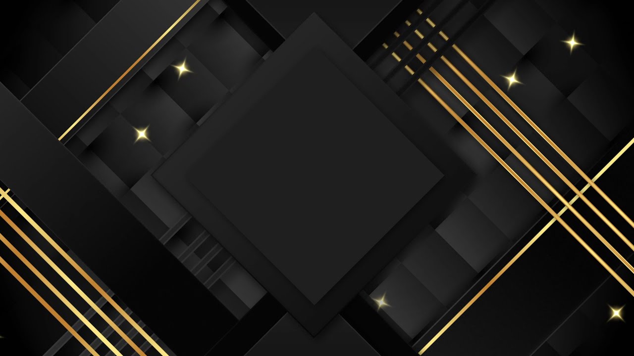 Gold Paper Style Luxury Abstract Moving Lines and Shapes Animated ...