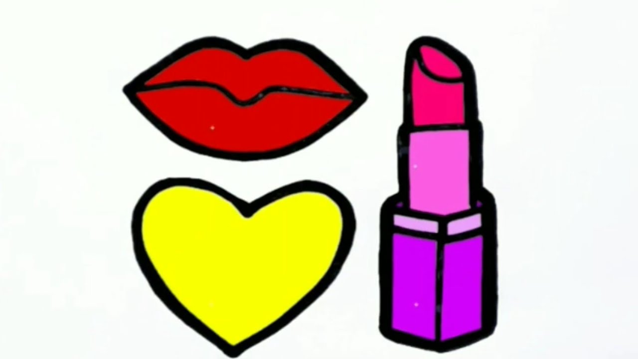 Cute Lipsticks drawing easy / How to draw a cute lipstick💄 - YouTube