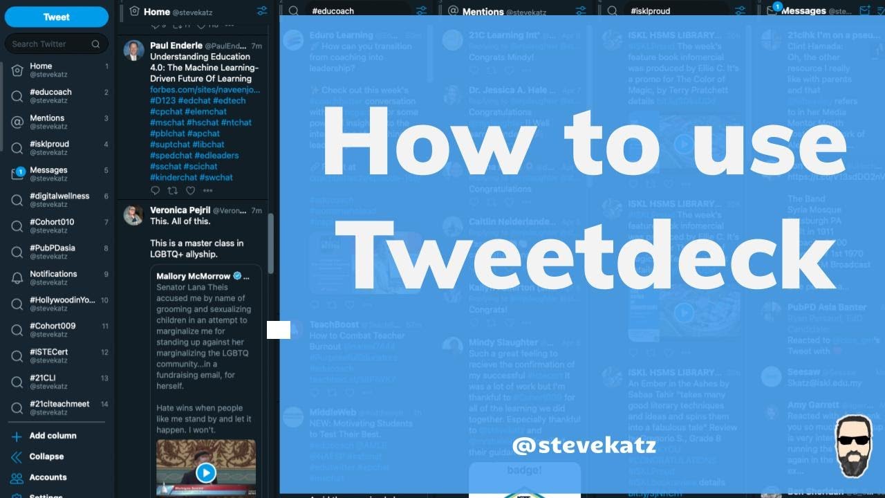 How to use Tweetdeck - YouTube