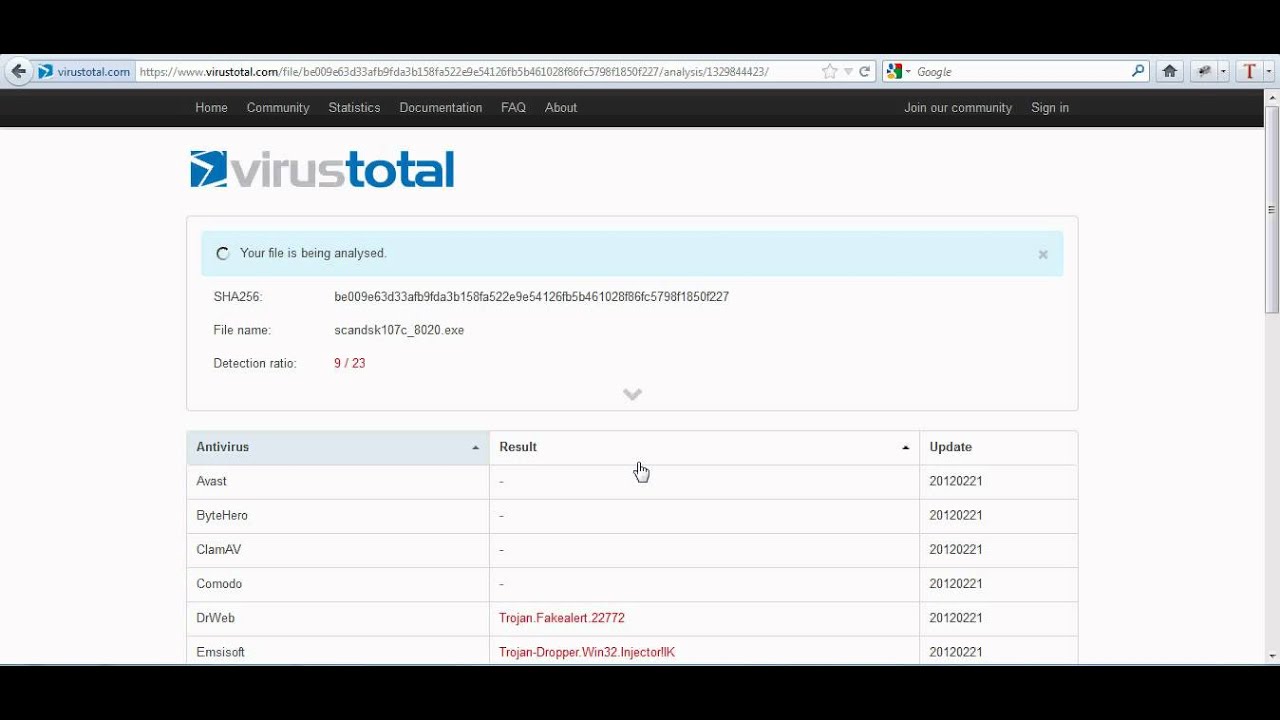 Fake Antivirus page (no sound) - YouTube