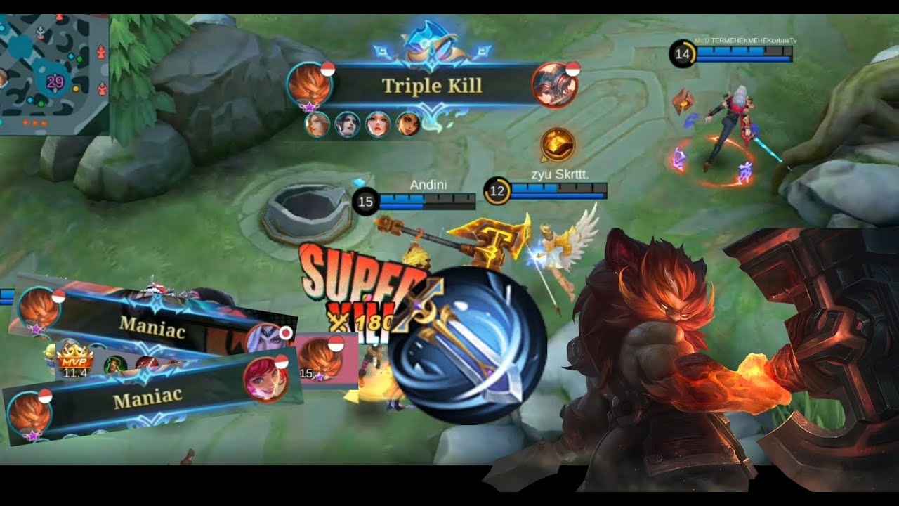 [MLBB] Aulus Goldlaner gameplay by andini | Aulus 2x MANIAC !! build ...