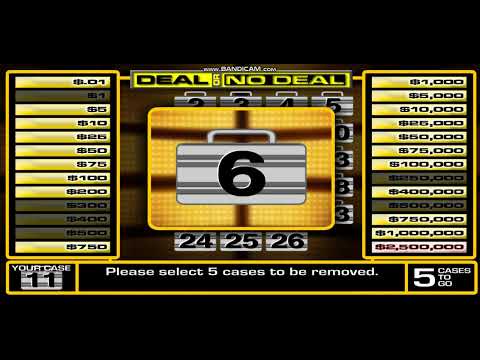 Deal Or No Deal, Online Game - Game 17 - $2,500,000 Game - YouTube