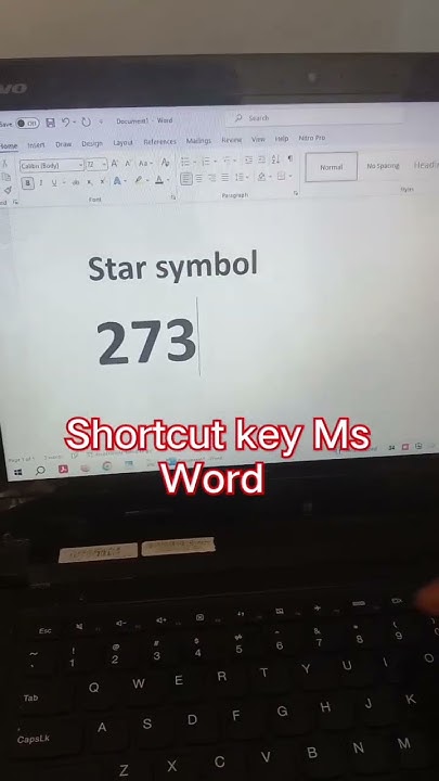 Create Star ⭐ Symbol Ms word*Shortcut key* Short video* #trending # ...