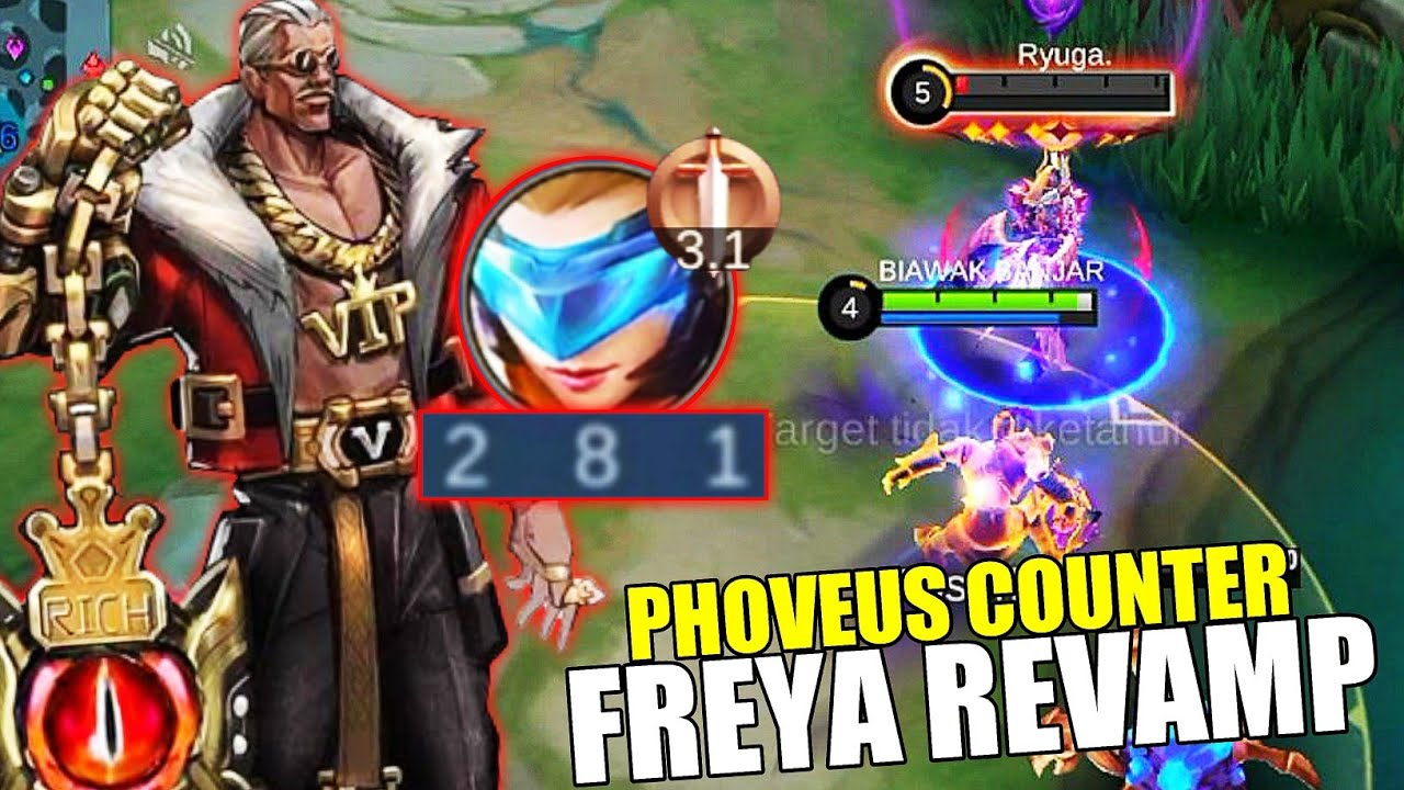 GOODBYE FREYA REVAMP | PHOVEUS BEST BUILD - TOP GLOBAL PHOVEUS GAMEPLAY ...