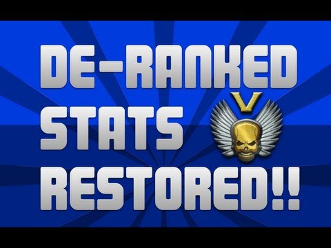 Modern Warfare 3 - De-Ranked Players Stats RESTORED!!!