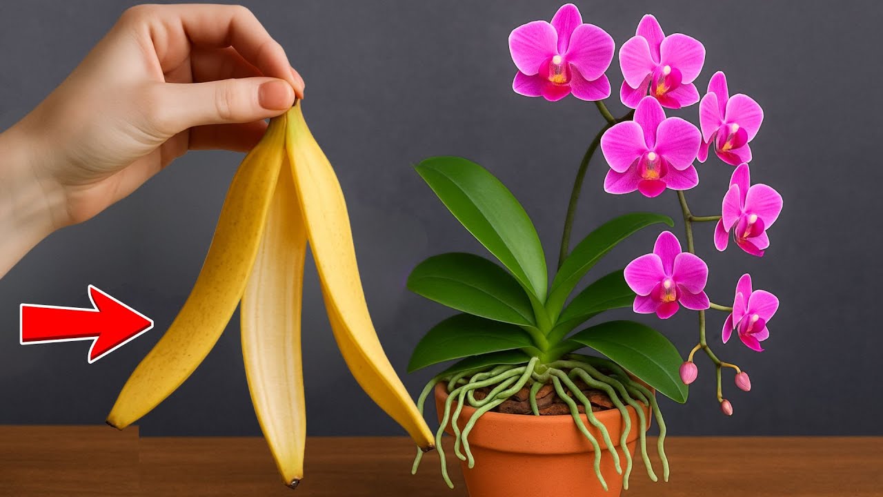 It's Magical! Just One Banana! Now Orchids Bloom Like Crazy All Year ...