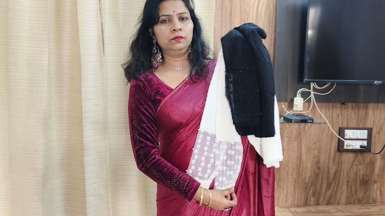 stylish winter Blouse, Party wear Saree inner #nimmistyle - YouTube