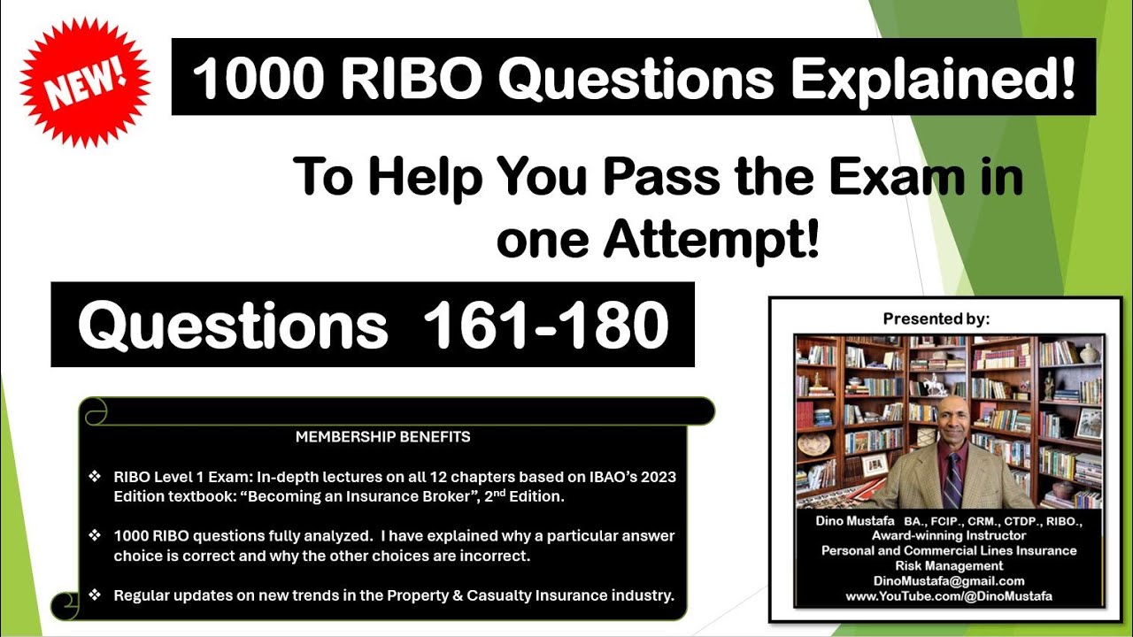 RIBO Questions Explained (Questions 161-180) - YouTube