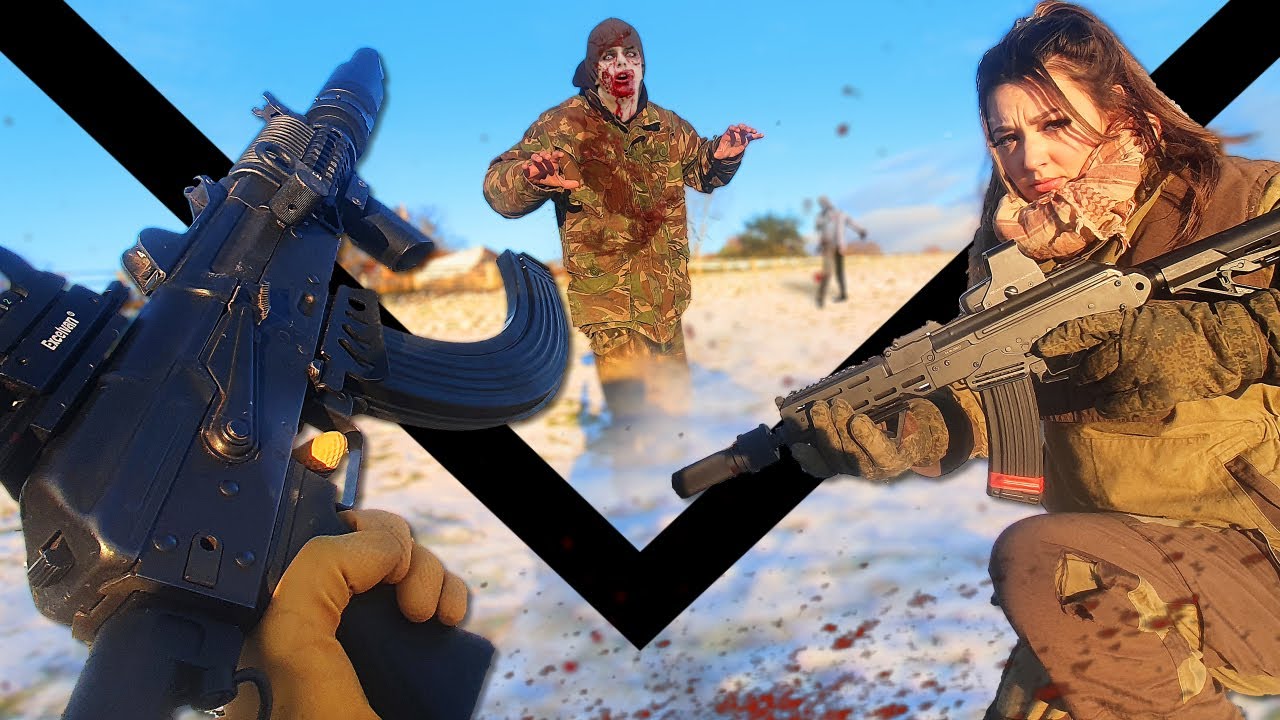 Airsoft War - Zombie Gun Game 3.0 (POV) | TrueMOBSTER - YouTube