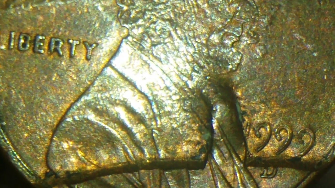 1999 D US PENNY STRANGE MINT ERROR OBVERSE AND REVERSE - YouTube