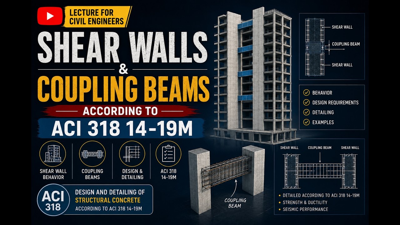 Shear Walls & Coupling Beams-according to ACI 318 14-19M - Recorded ...