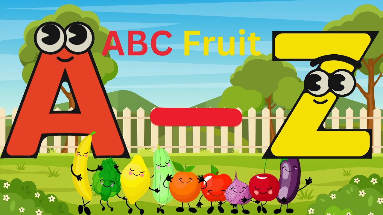 ABC Fruit Fun: A to Z - Learn the Alphabet with Fruits, ABC Phonic song ...