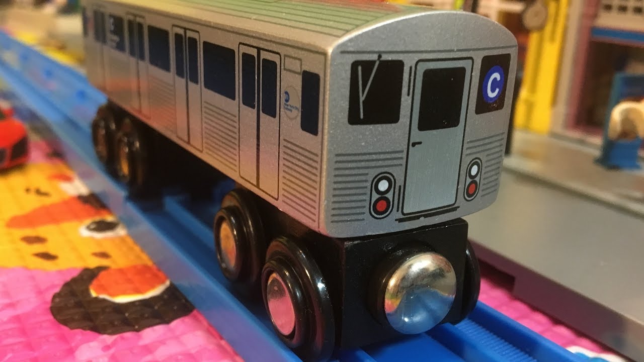 Wooden Toy Train: New York City Transit Subway C Train Munipals Wood ...