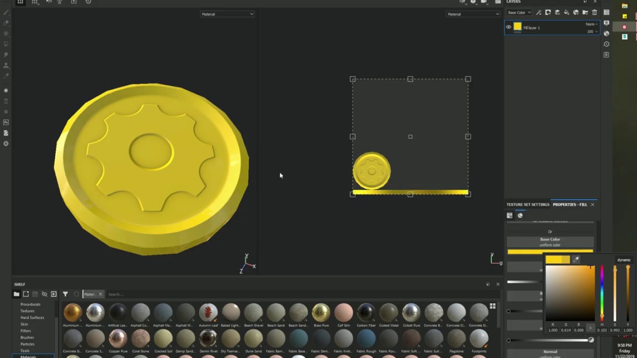 High poly to Low poly workflow Speed Guide #substancepainter #lowpoly # ...