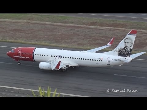LONG Take Off B737-800 Norwegian || Madeira - YouTube