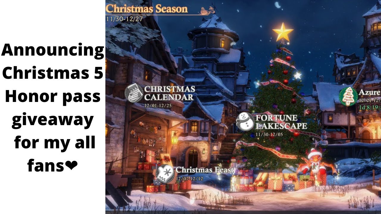 Announcing Christmas 5 honor passes giveaway for my all fans ️ | King ...