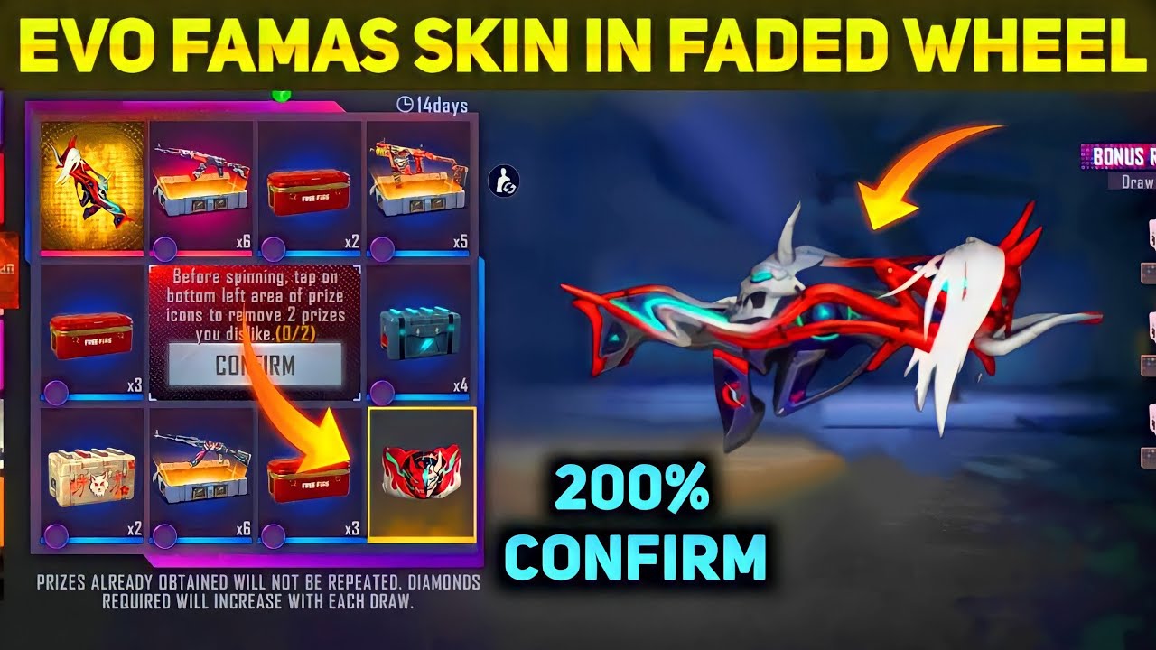 EVO FAMAS SKIN IN FADED WHEEL EVO FAMAS INDIA SERVER MEIN KAB AAEGI ...