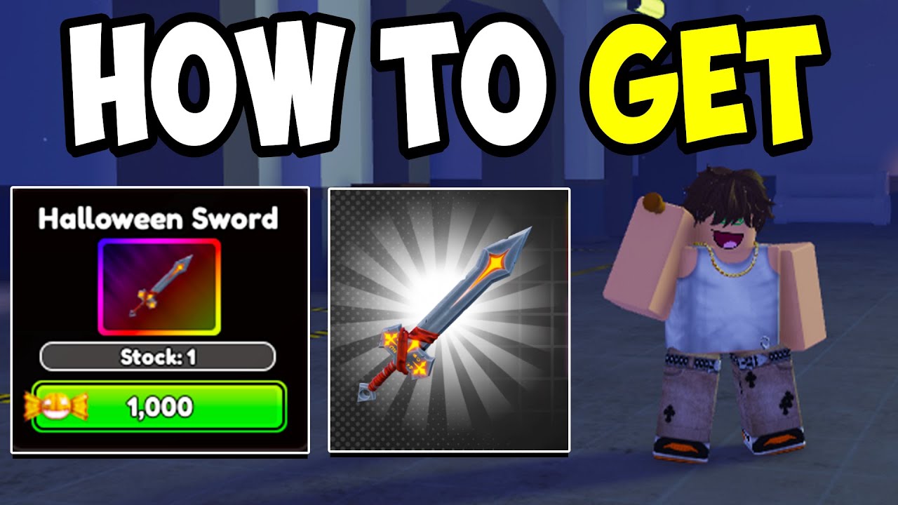 How To GET HALLOWEEN SWORD WEAPON SHOWCASE In Hunty Zombie! | Roblox ...