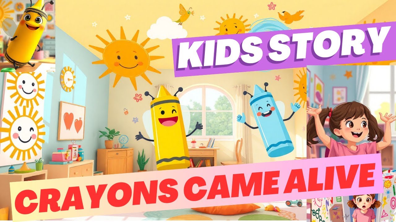 Crayons Came Alive | Bedtime Stories for Kids| Kids Stories #shortvideo ...