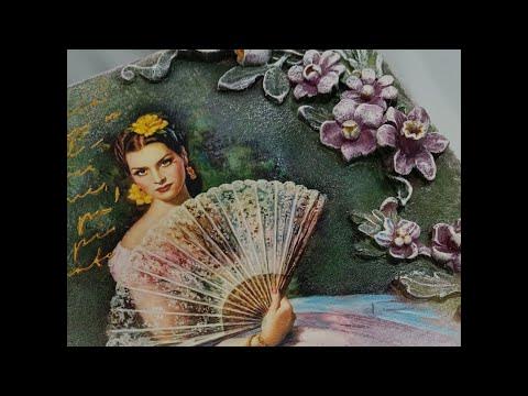 "Дама с веером" новая шкатулка! - YouTube