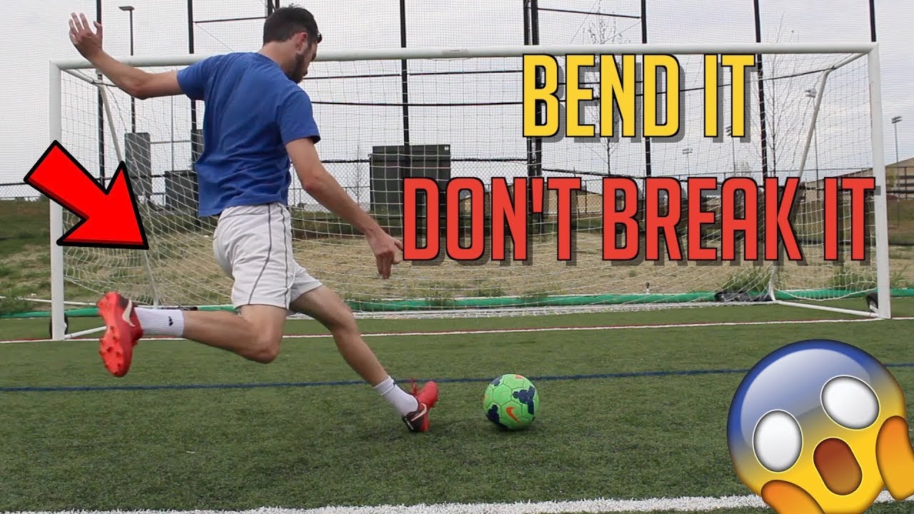 CURVE THE BALL WITH POWER | ONE TRICK FOR BENDING - YouTube