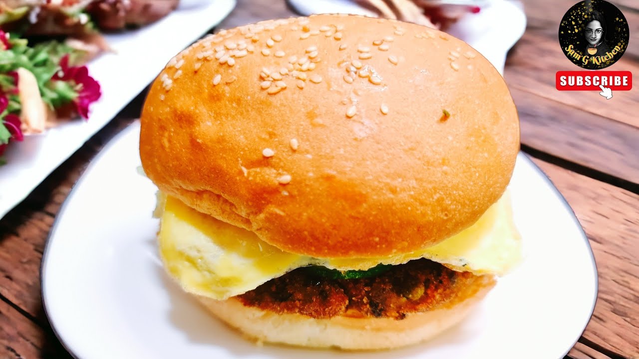 Egg Burger Recipe | Easy & Quick Egg Burger | Make it at Home - YouTube