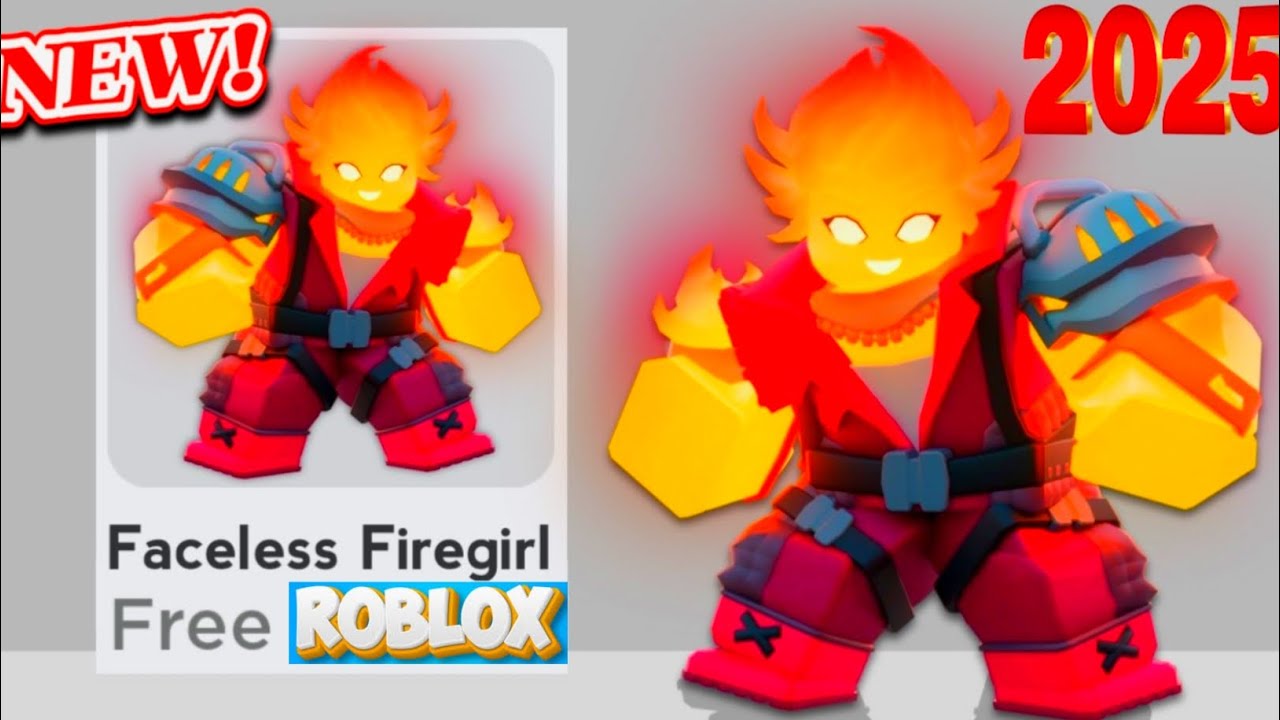 Roblox の無料アイテムを入手する方法 | Roblox Faceless Fire Girl UGC Limited | Roblox ...