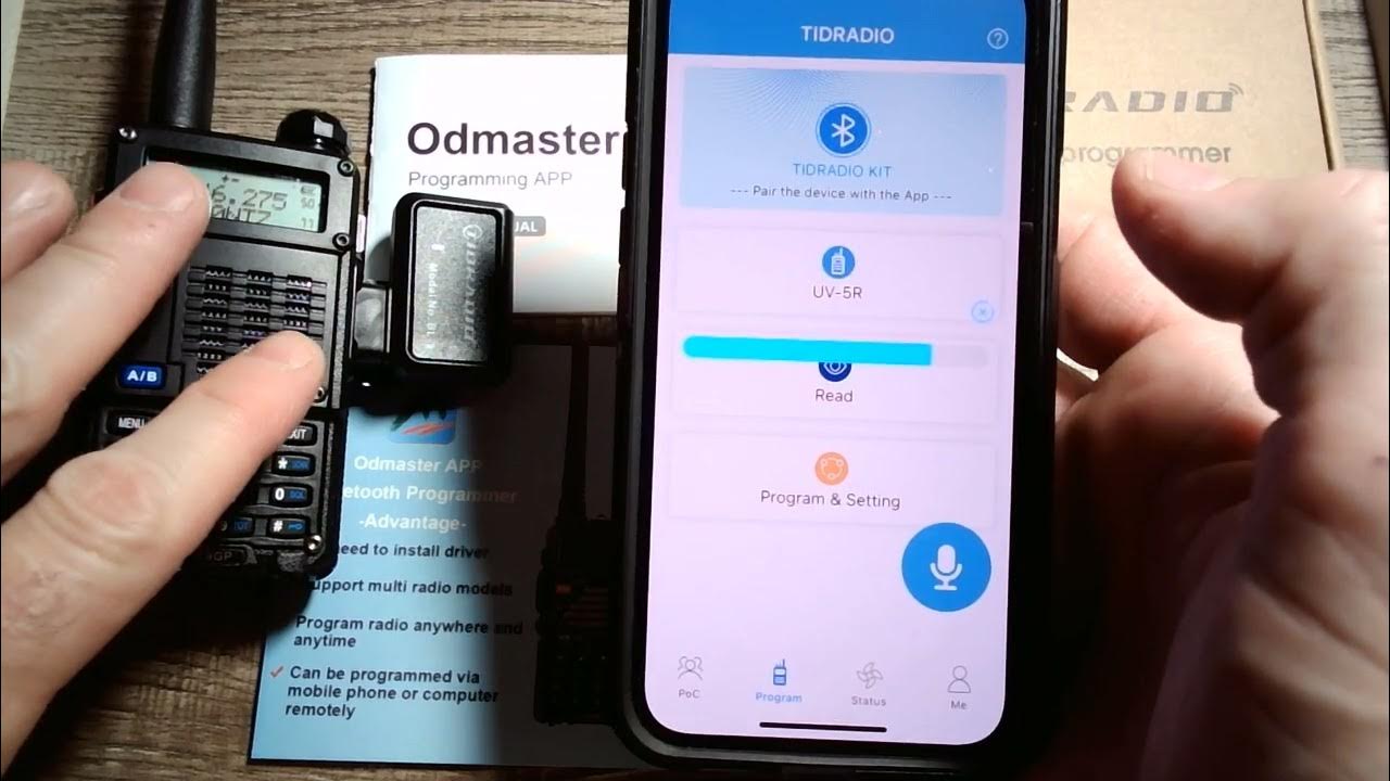 TIDRADIO Wireless Bluetooth Programmer for Programming Baofeng UV5R - YouTube
