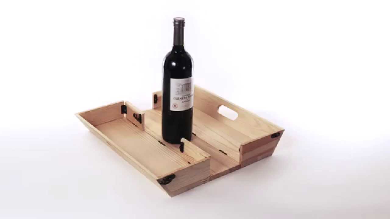 TrayChique wine box and serving tray - YouTube