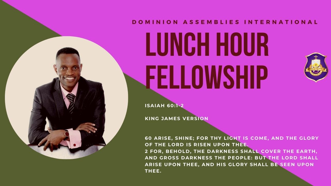 LUNCH HOUR FELLOWSHIP - YouTube