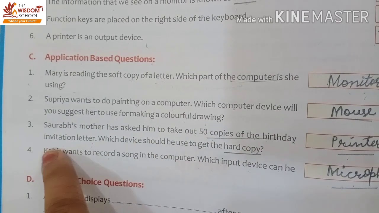 Grade 3/ Computer/ Ch 1 Revision /19 Sep - YouTube