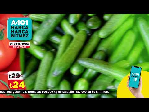 21 - 23 Temmuz tarihleri arasında ucuzun da ucuzu meyve sebzeler A101’de!
