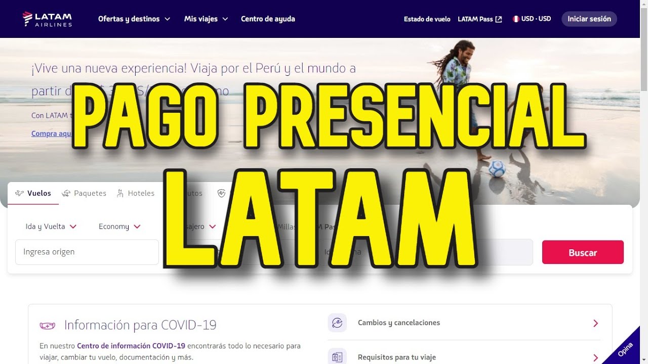 Cómo pagar PRESENCIALMENTE tu pasaje de LATAM Airlines con LATAM Wallet ...