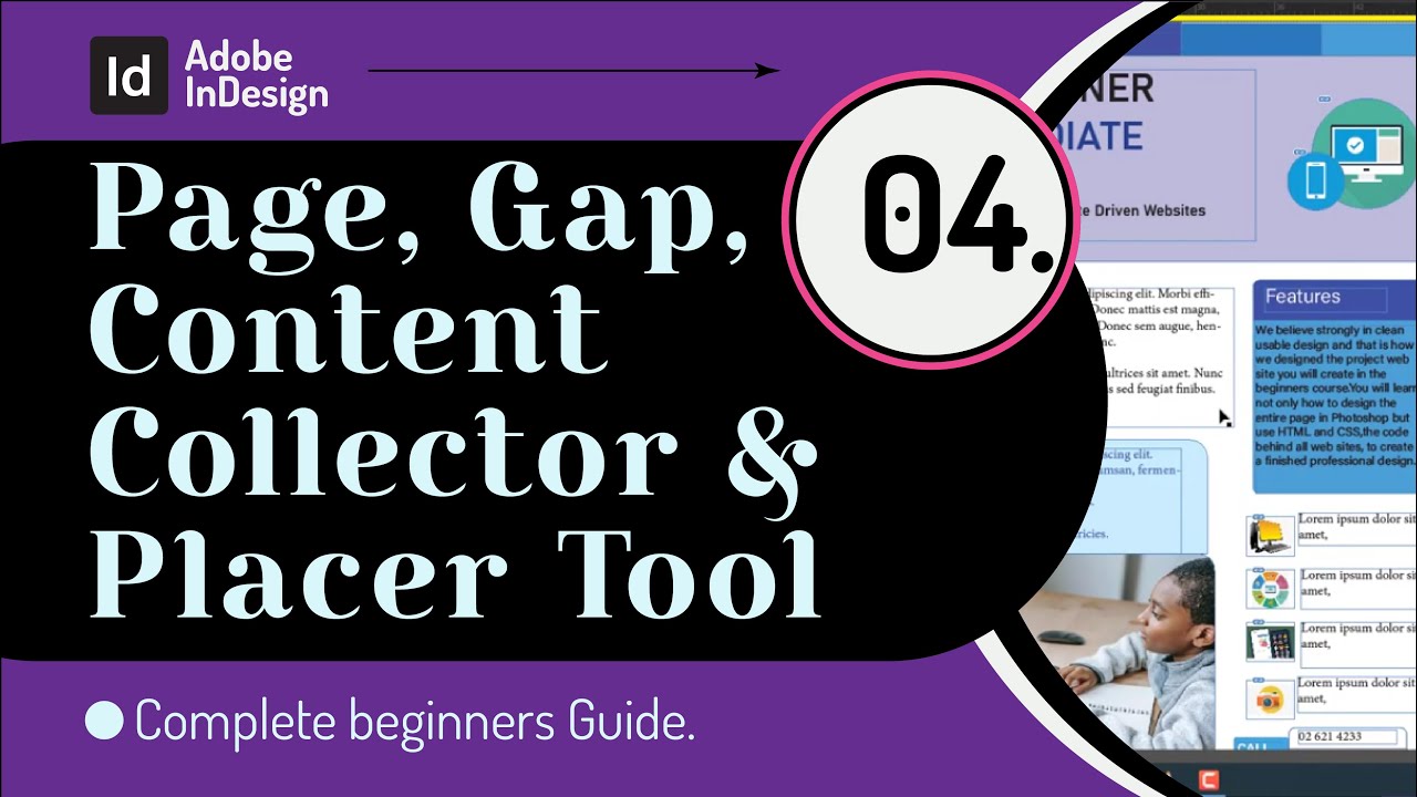 Use of Page, Gap, Content Collector and Placer Tool in Adobe InDesign ...