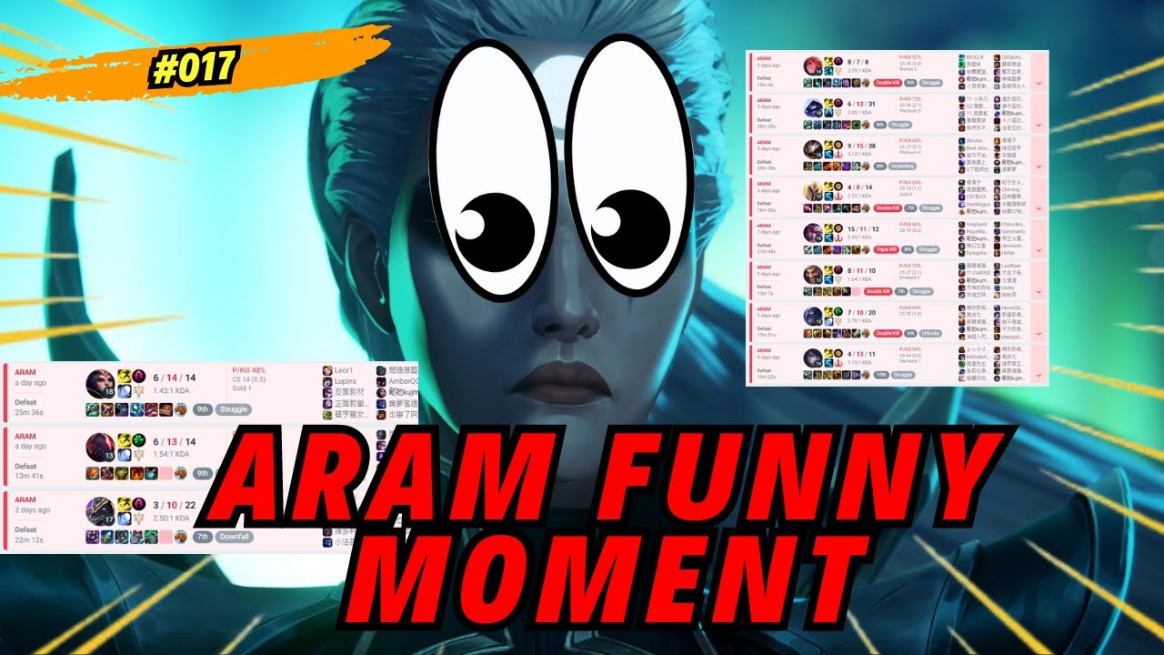 ARAM FUNNY MOMENT! | EPIC Fail Compilation ! ARAM gameplay #017 ...