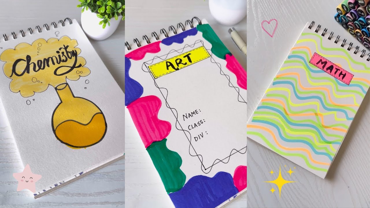 3 DIY Front Page Designs to Impress! 🎨 | Transform Your Notebook Today ...