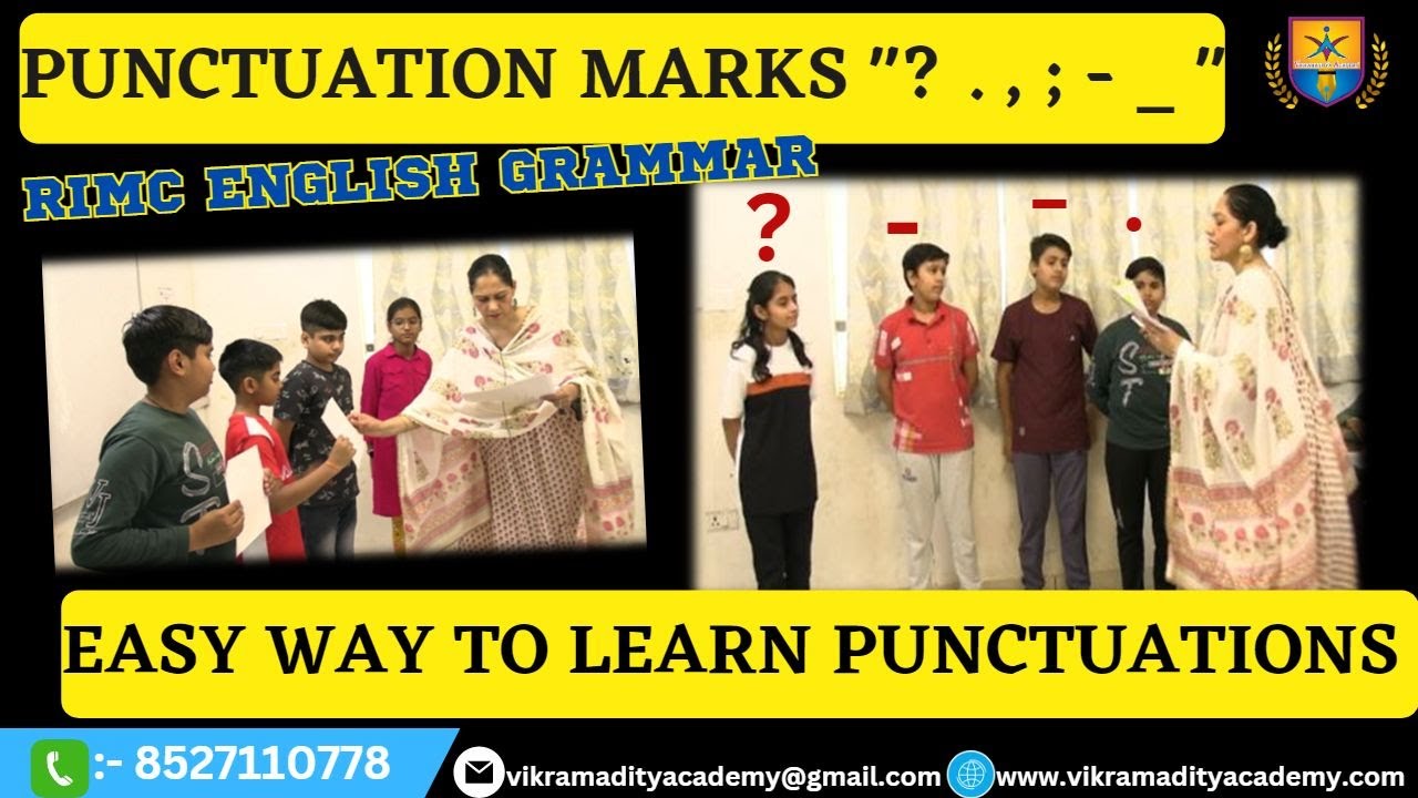 Punctuation MARKS | UNIQUE METHOD OF Punctuation | Punctuation English ...