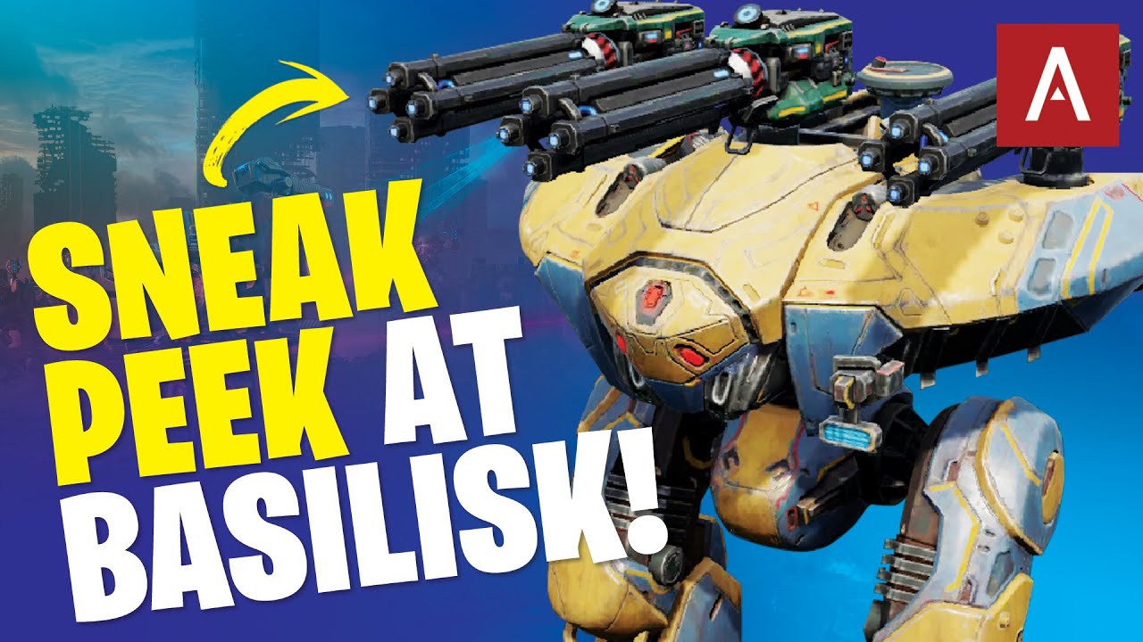 SNEAK PEEK! New Titan Weapon BASILISK War Robots Test Server Gameplay ...