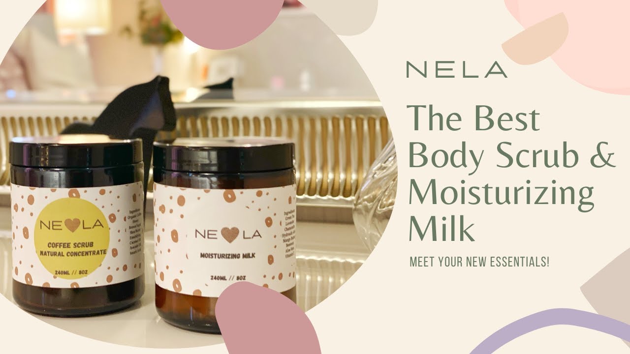 NELA UNBOXING, Organic coffee scrub and Moisturizing Milk - YouTube