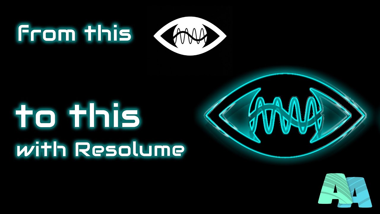 Neon logos & text - Light'n'Shine | Resolume tutorial - YouTube