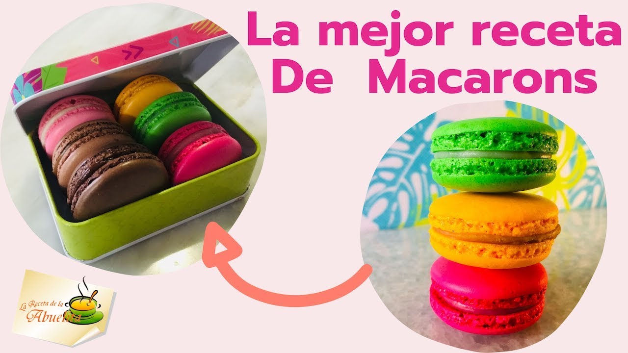 Receta de Macarons con relleno de frambuesa - YouTube