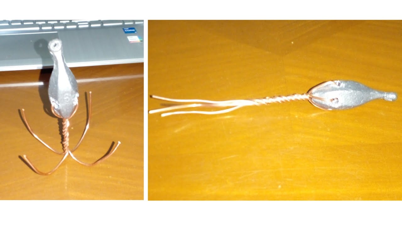 GRAMPINES ARTESANALES PARA LA PESCA DE ORILLA / ANCLA OR Spider Sinkers ...